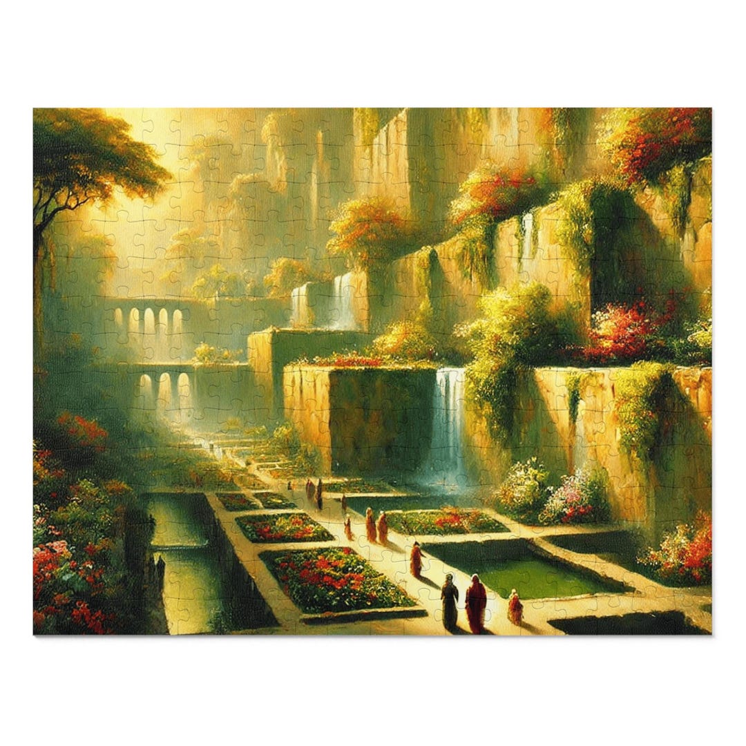 Hanging Gardens of Babylon Jigsaw Puzzle, Terraced Garden, 7 Wonders ...