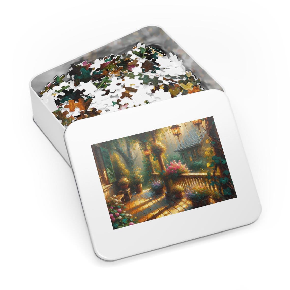 Impressionistic Rustic Porch Jigsaw Puzzle, 30-2000 Piece, Vintage ...
