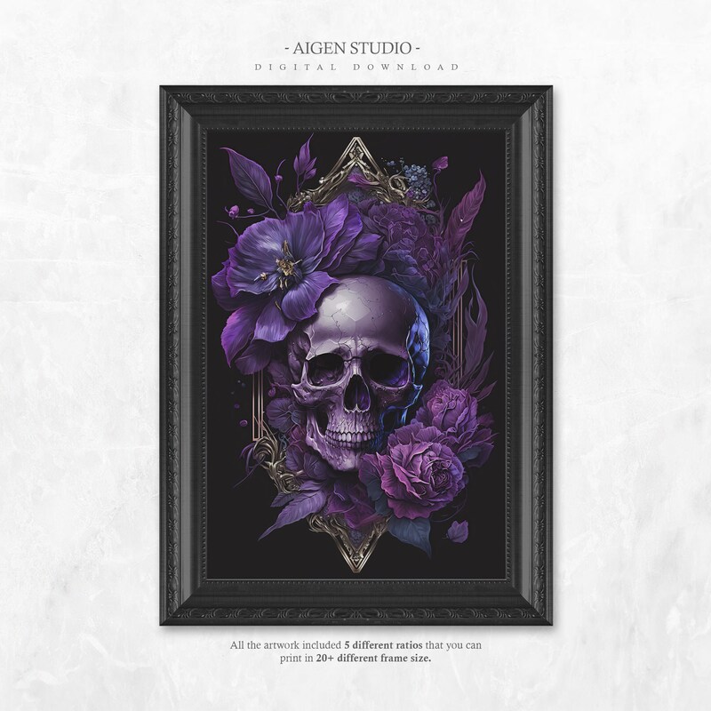 Skull Poster - Etsy