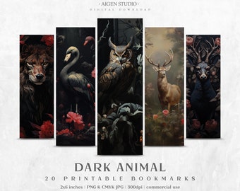 20 Bookmark Designs Rococo Beauty Printable Bookmarks Digital Download ...