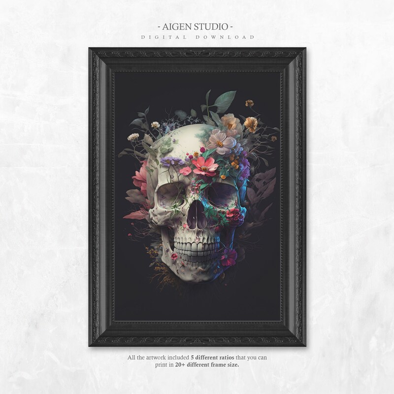 Skull Poster - Etsy