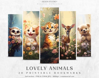 20 Bookmark Designs Rococo Beauty Printable Bookmarks Digital Download ...