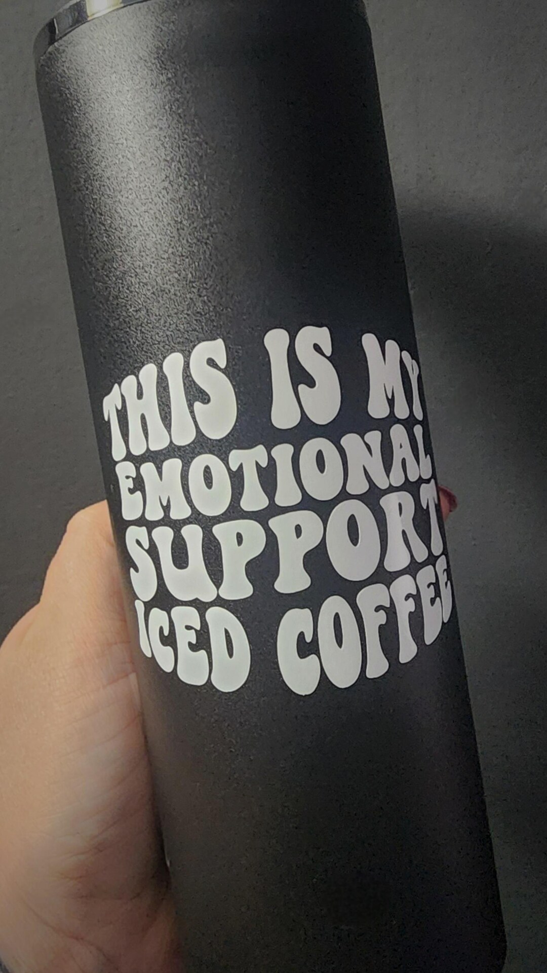 Emotional Support Iced Coffee Vinyl Cup Tumbler Decal Sticker - Etsy