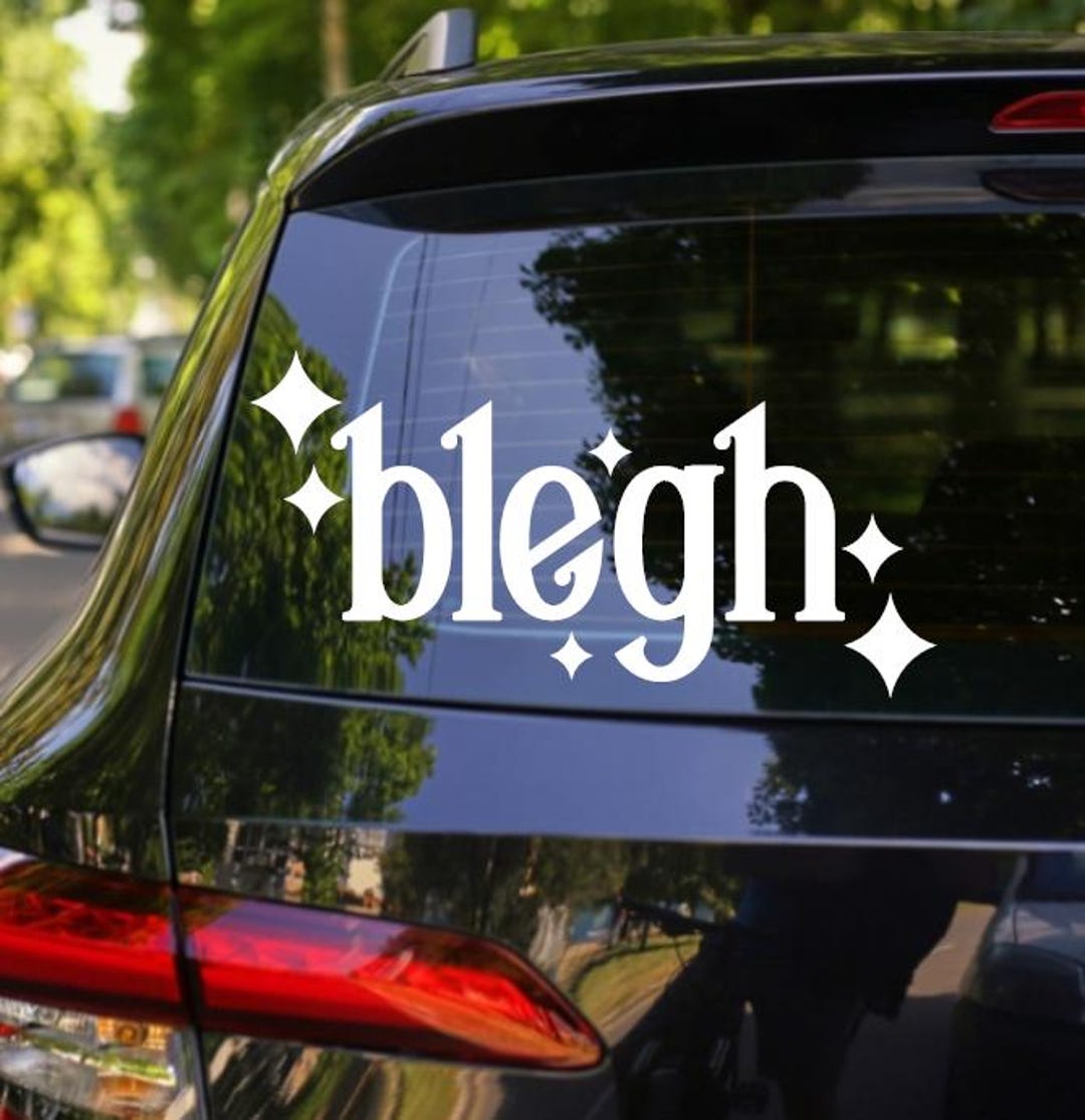 Blegh Metal Sparkle Vinyl Decal Bumper Sticker - High Quality ...