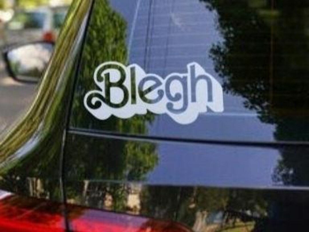 BLEGH Doll Font Metalcore Waterproof Vinyl Decal Window Bumper Laptop ...