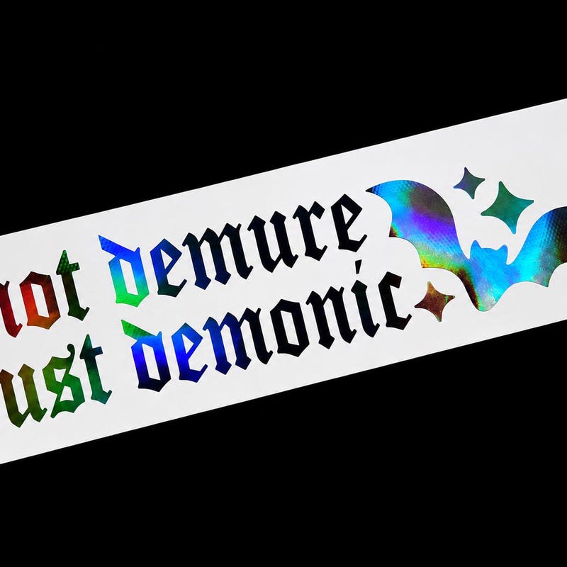 Demonic Car Stickers - Etsy