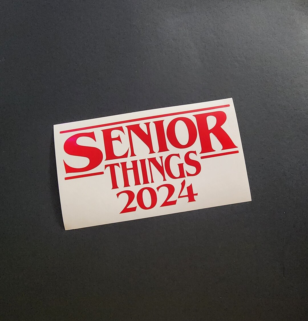 Senior Things Graduation 2024 Vinyl Decal Sticker - Etsy