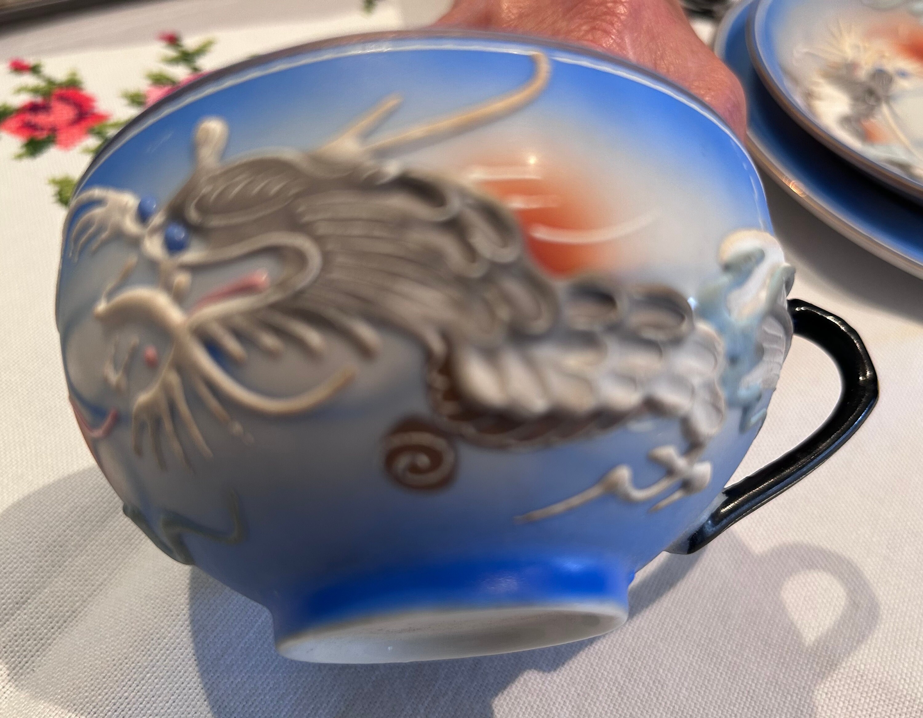 Japanese Vintage Coffee Set 21 Piece Kutani Dragonware Coffee Set - Etsy