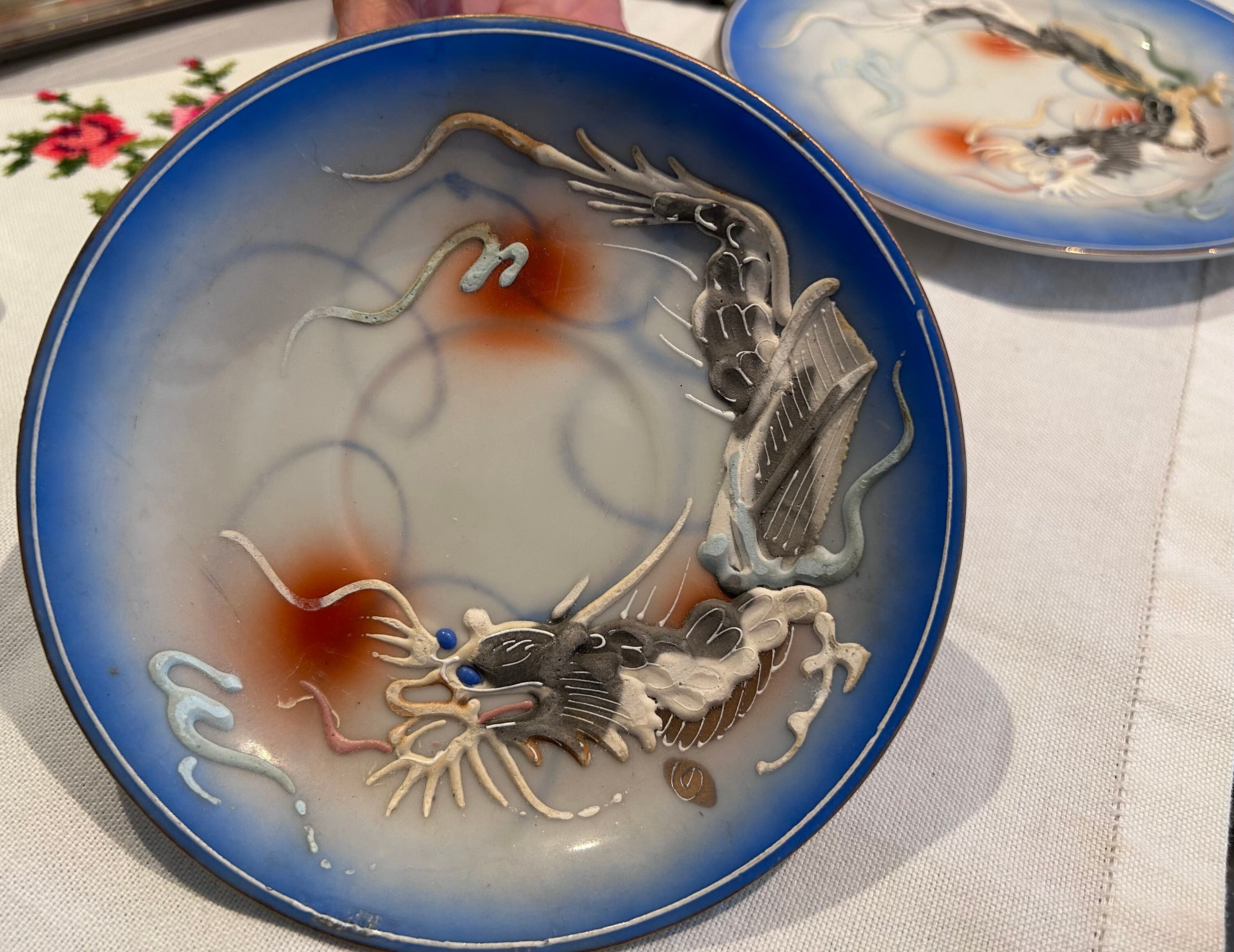 Japanese Vintage Coffee Set 21 Piece Kutani Dragonware Coffee Set - Etsy