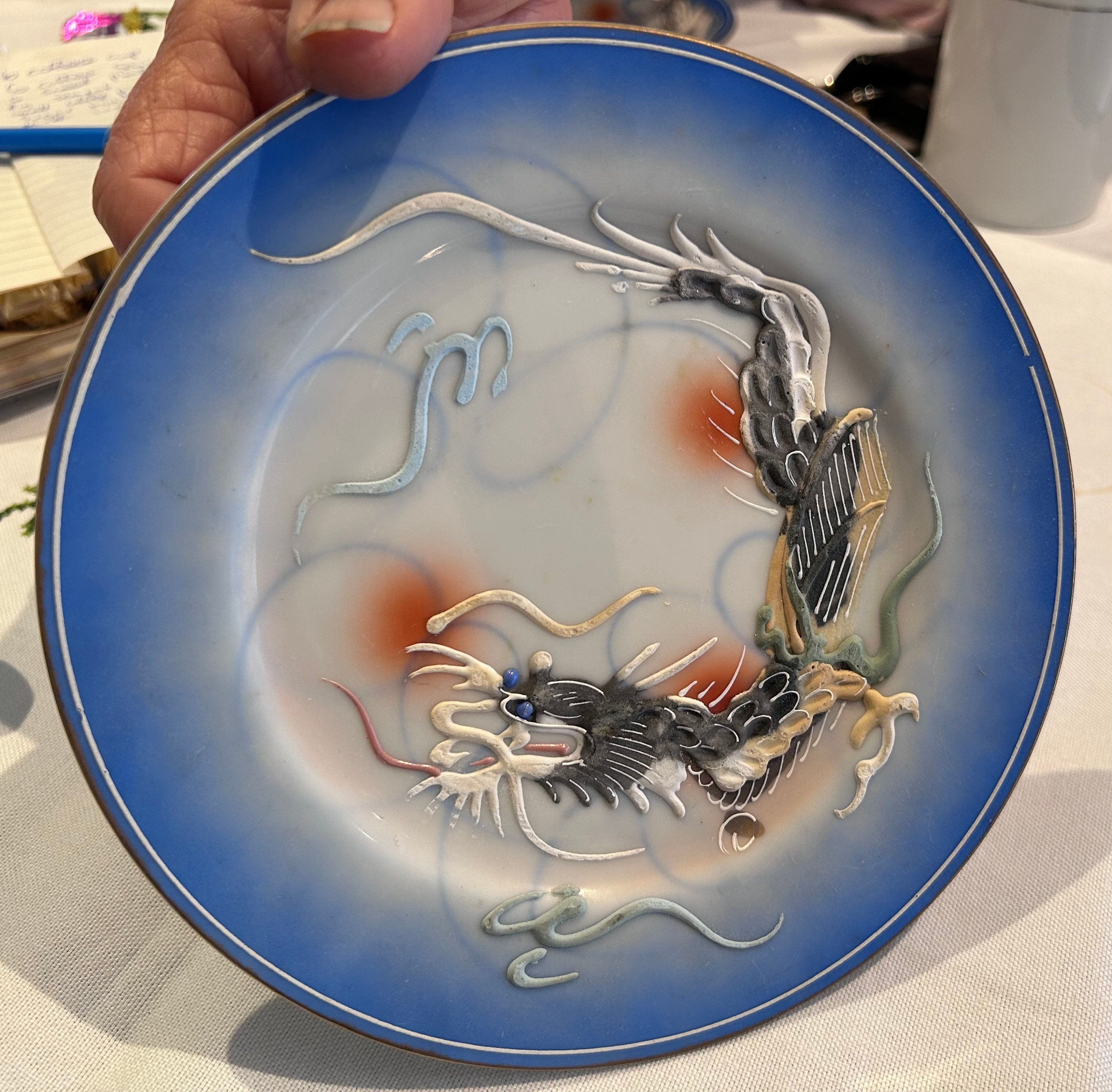 Japanese Vintage Coffee Set 21 Piece Kutani Dragonware Coffee Set - Etsy