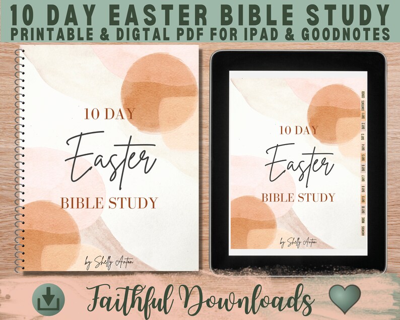 Goodnotes Planner Easter Bible Journal Planner | Christian Devotional ...