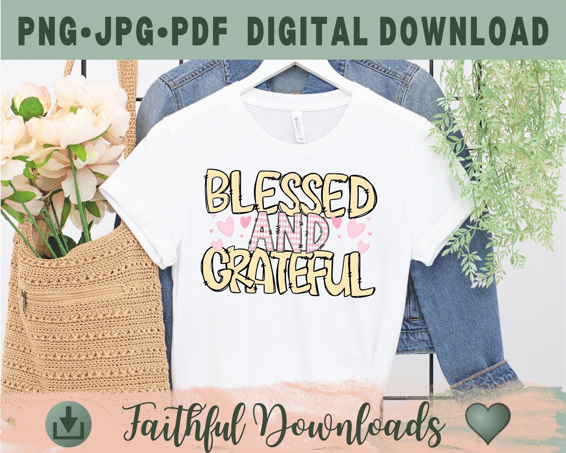 Faith Designs PNG Bundle Christian Bundle PNG Jpg PDF Trust God Faith ...