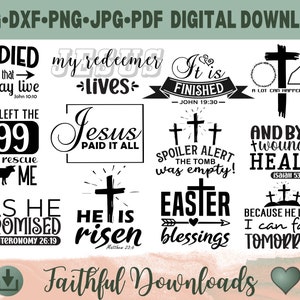 Christian Easter Bundle Designs Easter Bible Verse SVG Bundle Easter ...
