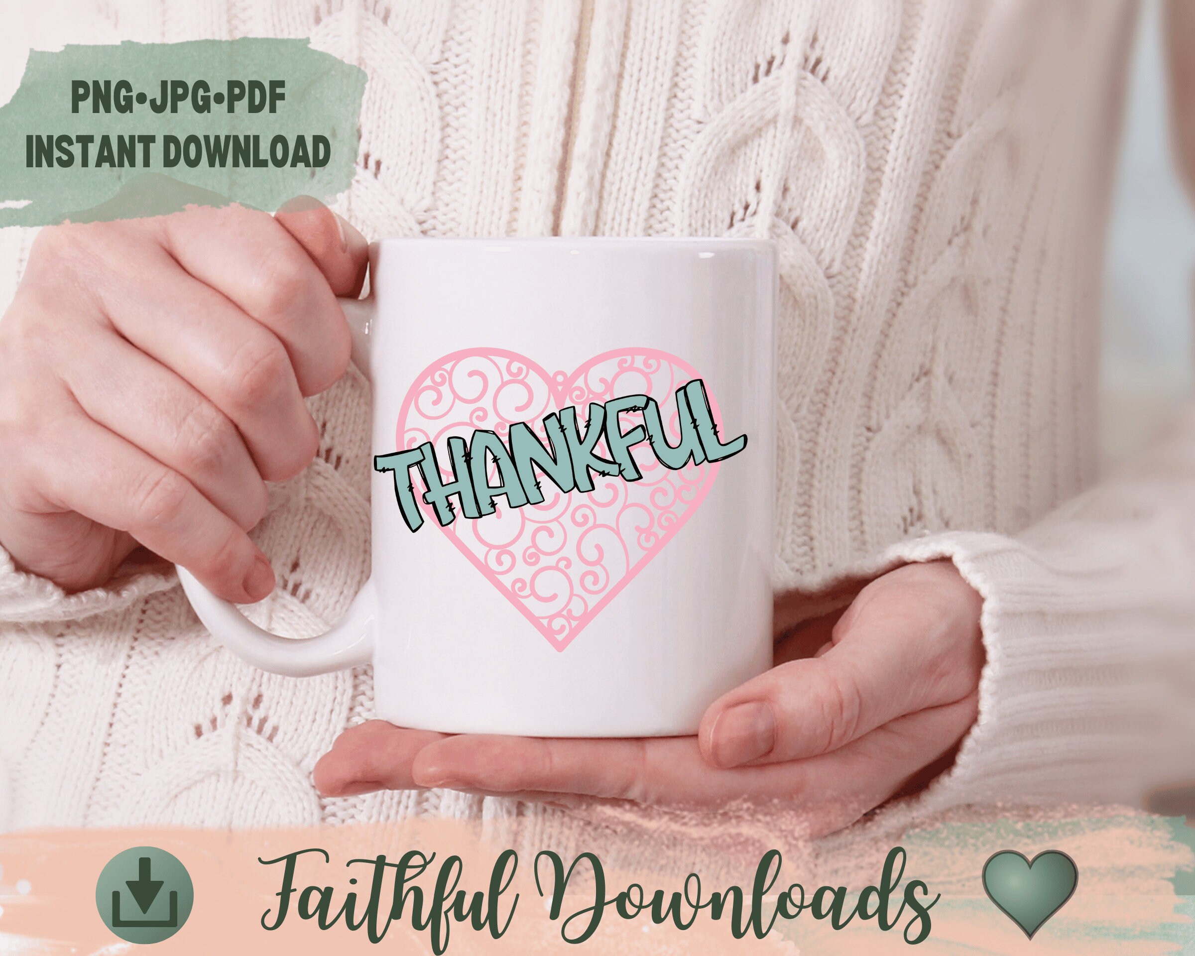 Faith Designs PNG Bundle Christian Bundle PNG Jpg PDF Trust God Faith ...