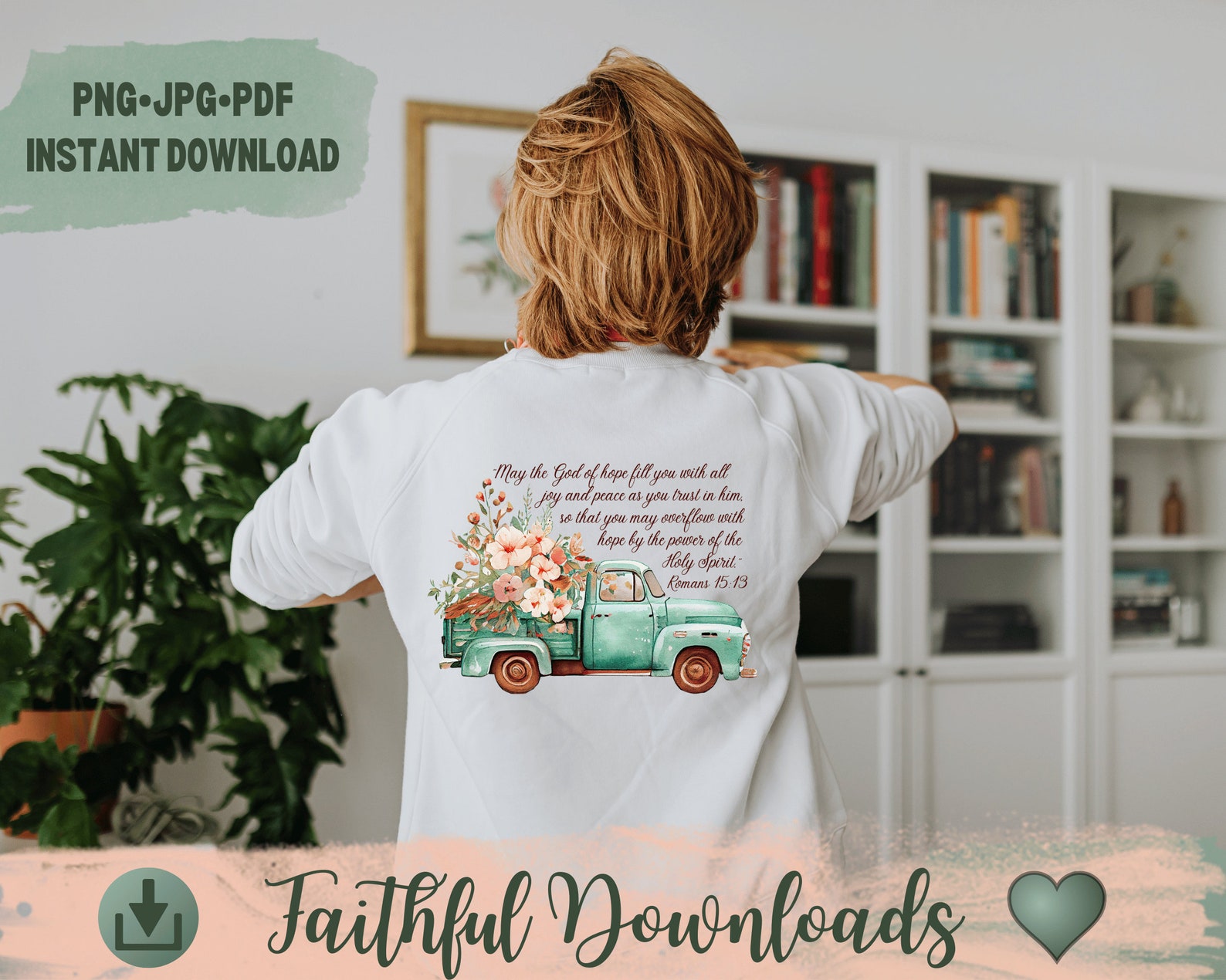 Bible Verse PNG Files Spring Quotes Vintage Truck With - Etsy