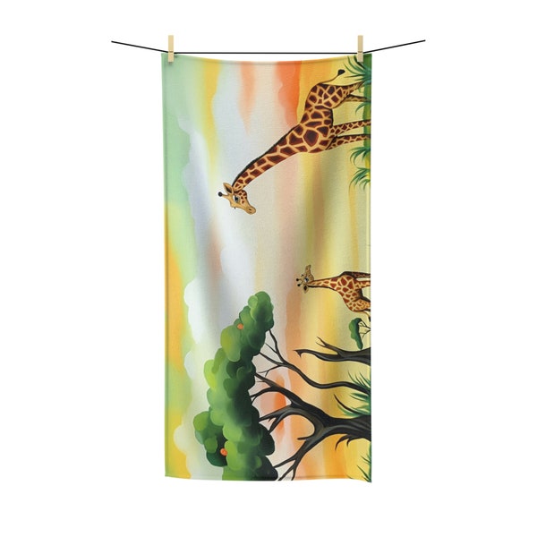 Giraffe Bath Towel - Etsy