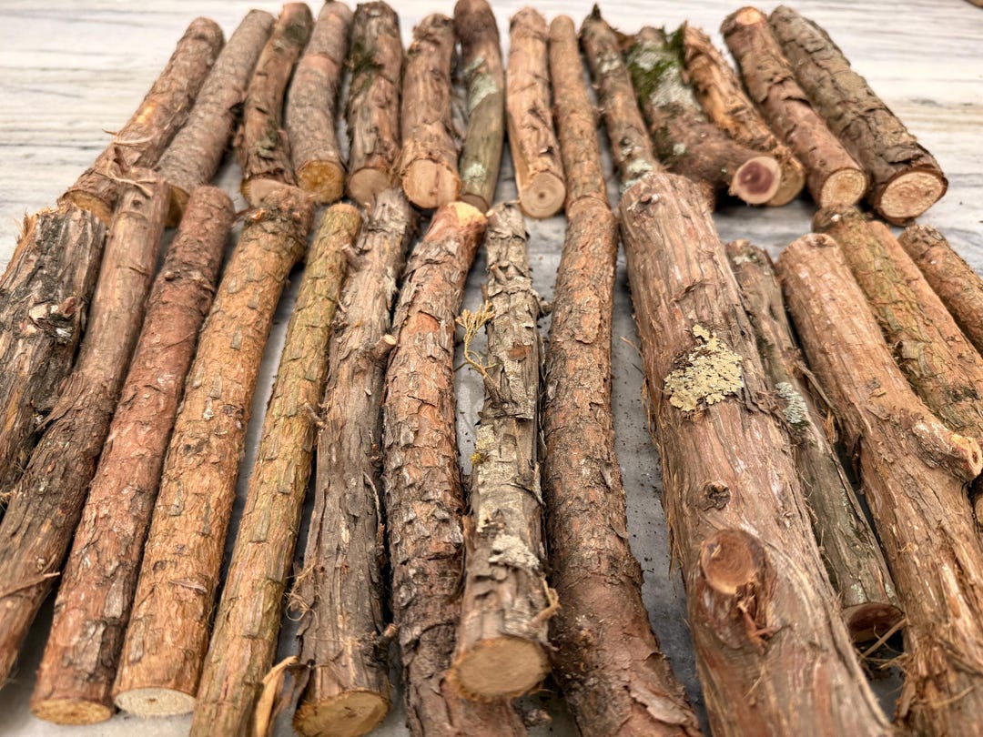 Organic CEDAR N PINE Logs Mixed Length - Real Wood Sticks - Eco ...