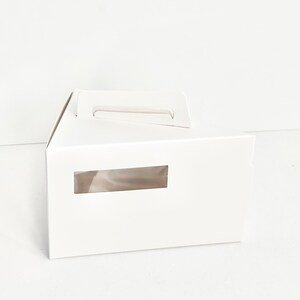 10 Triangle Slice Cake White Boxes With Window and Handle - Etsy