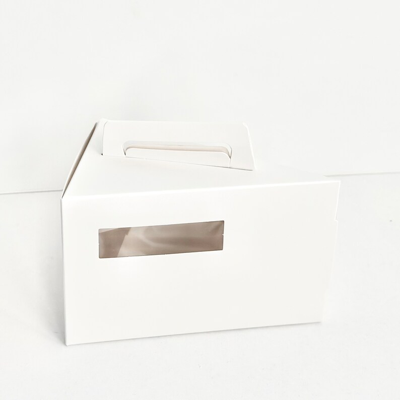10 Triangle Slice Cake White Boxes With Window and Handle - Etsy