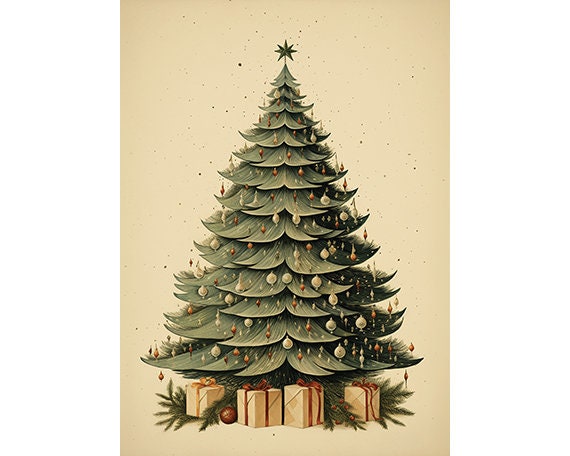 Vintage Christmas Tree - Etsy