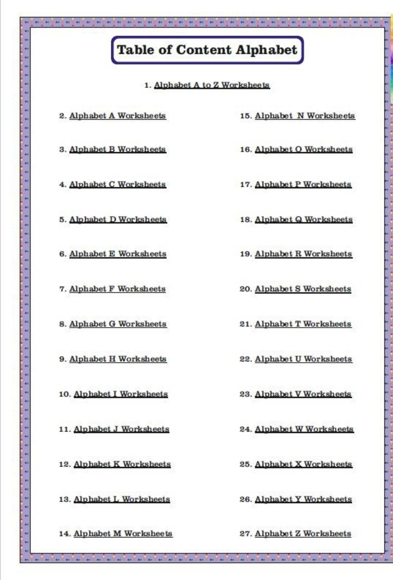 Preschool & Kindergarten Bundle Over 6000 Worksheets Covering Alphabet ...