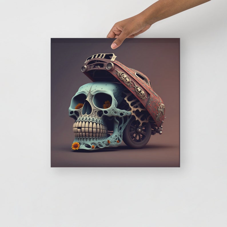 Skulls & Cars Art Print 3 - Abstract Art - Instant Digital Download ...