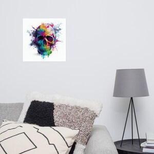 Skulls & Colors Art Print 3 - Abstract Art - Instant Digital Download ...