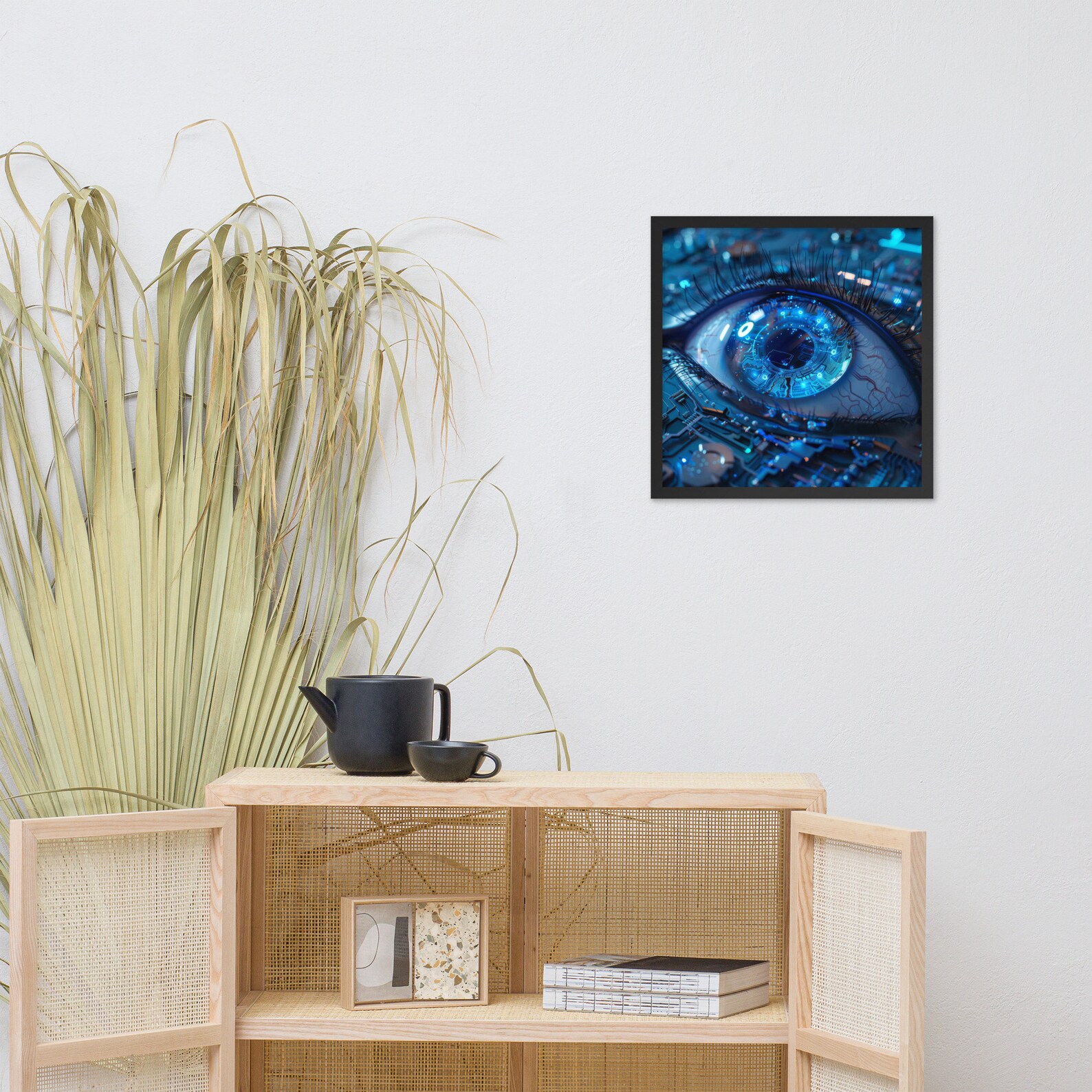 Blue Digital Eye Art 41 - Printable Wall Art - Instant Digital Download ...