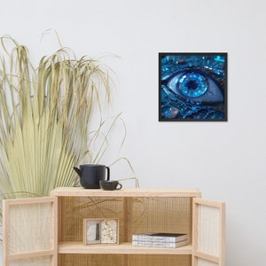 Blue Digital Eye Art 41 - Printable Wall Art - Instant Digital Download ...