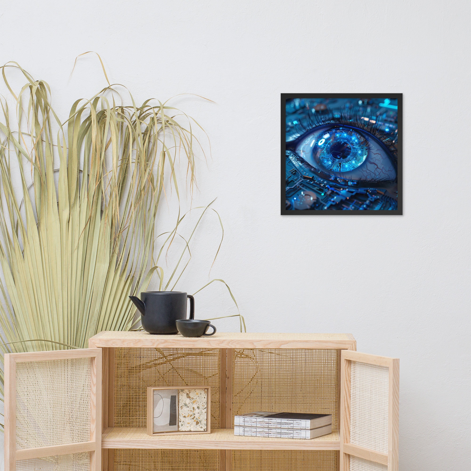 Blue Digital Eye Art 41 - Printable Wall Art - Instant Digital Download ...