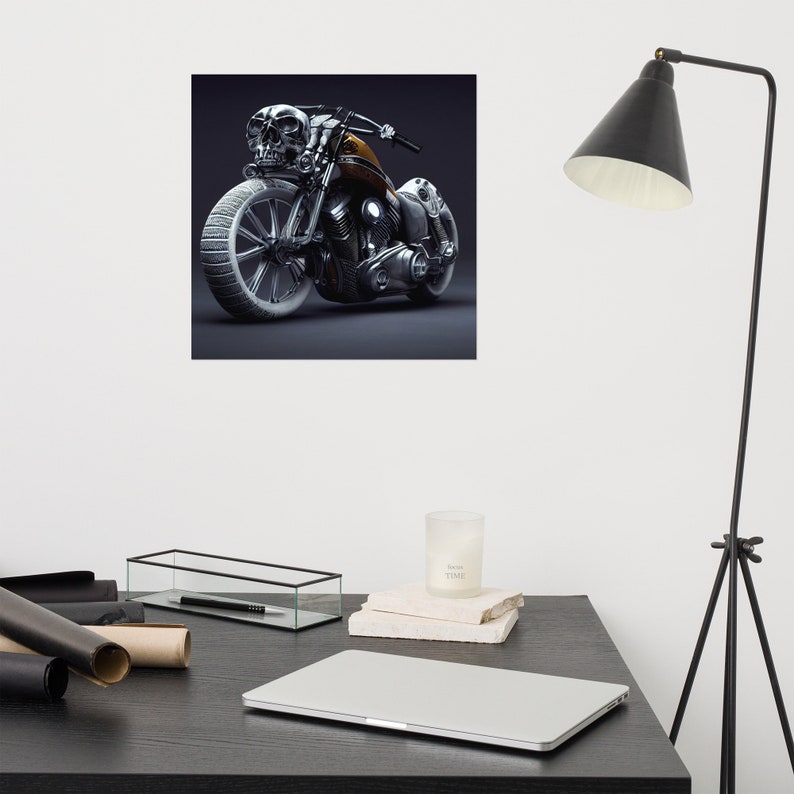 Skulls & Motorcycles Art Print 12 Biker Art Instant Digital Download ...