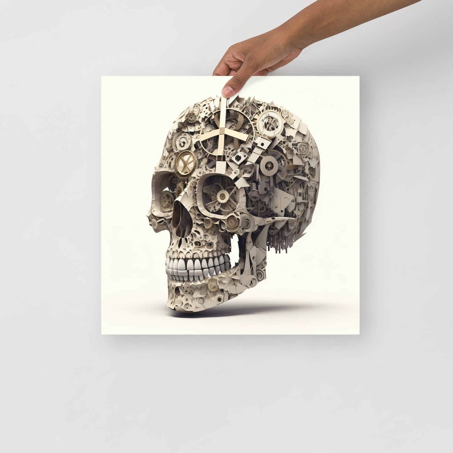 Skulls & Clocks Art Print 5 - Timepiece Art - Instant Digital Download ...