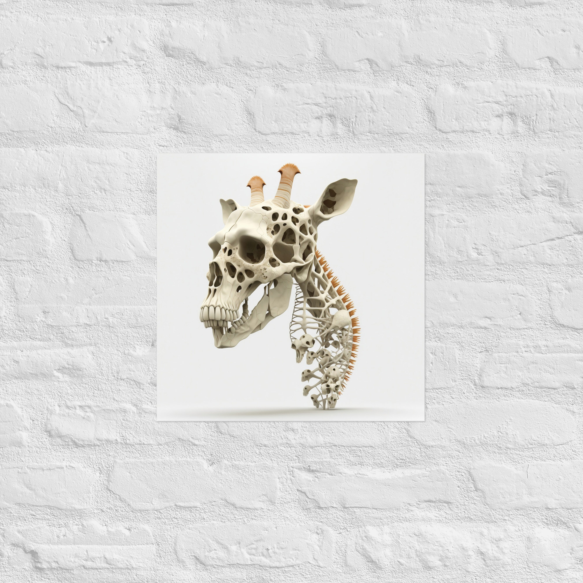 Giraffe Skull Art Print: Animal Skulls Home Decor (digital Download) - Etsy