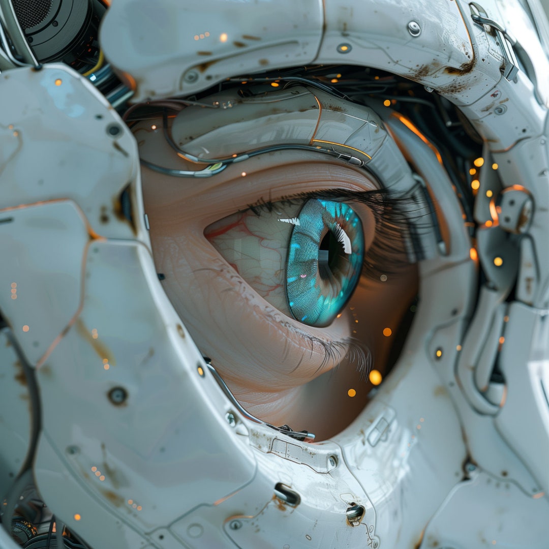 Digital Robot Eye Art 48 - Electronic - Instant Digital Download ...