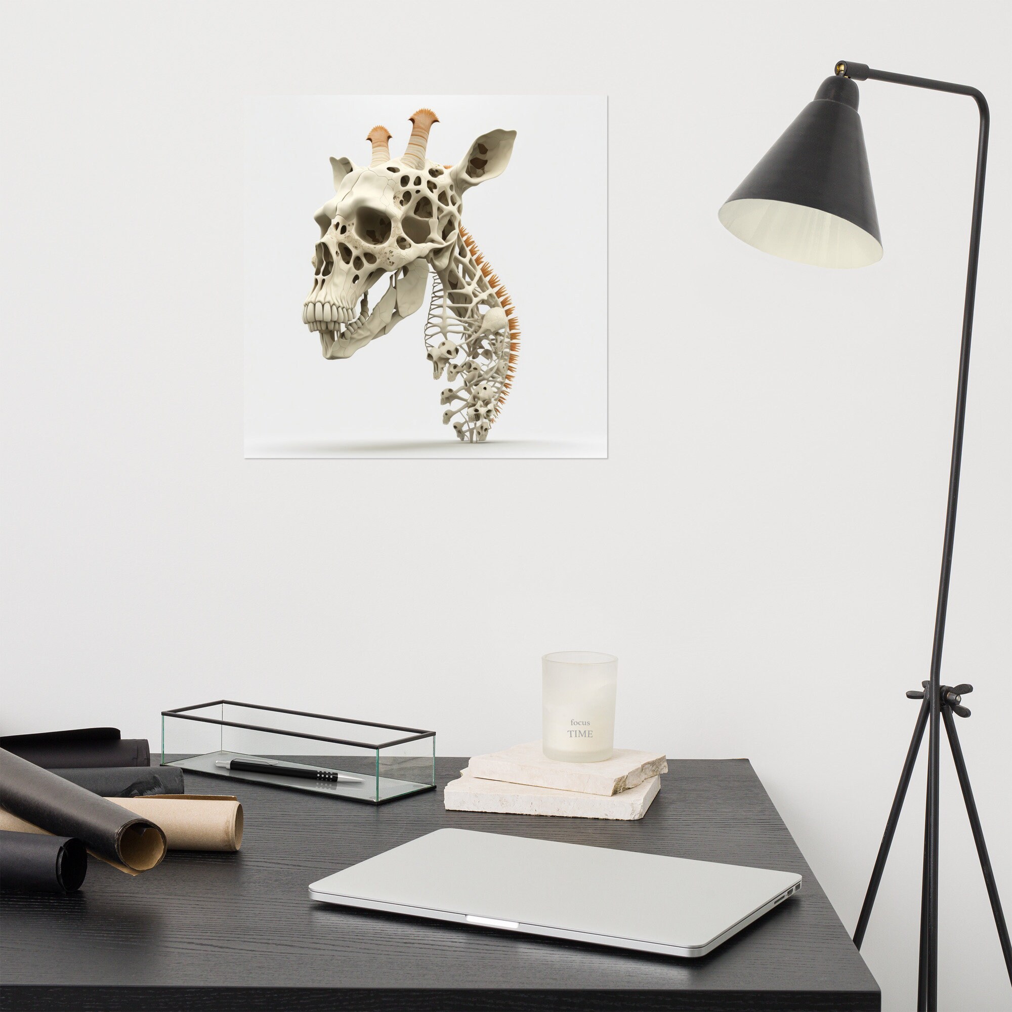 Giraffe Skull Art Print: Animal Skulls Home Decor (digital Download) - Etsy