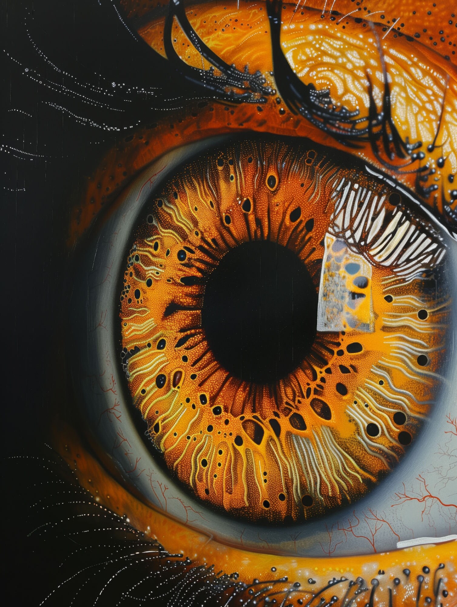 Golden Eye 53 Instant Digital Download Eyeball Gold Honey Modern Gift ...