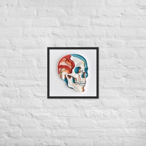 Paper Skull Art 25 - Modern Art - Instant Digital Download - Colors ...