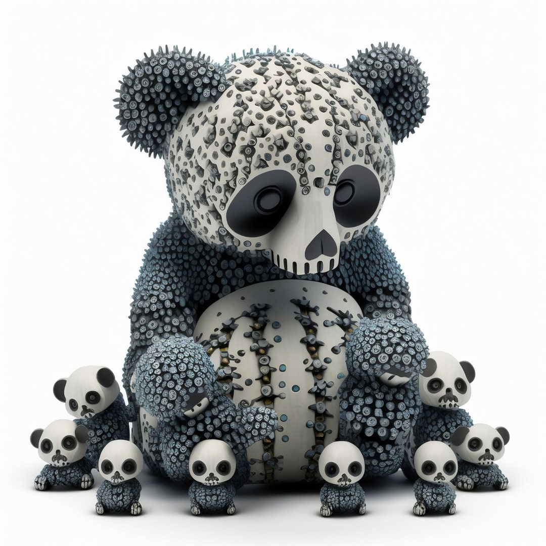 Digital Panda Bear Art Print 13 - Animal Art - Instant Digital Download ...