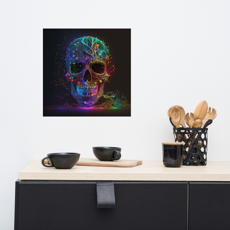 Skulls & Colors Art Print 19 - Abstract Art - Instant Digital Download ...