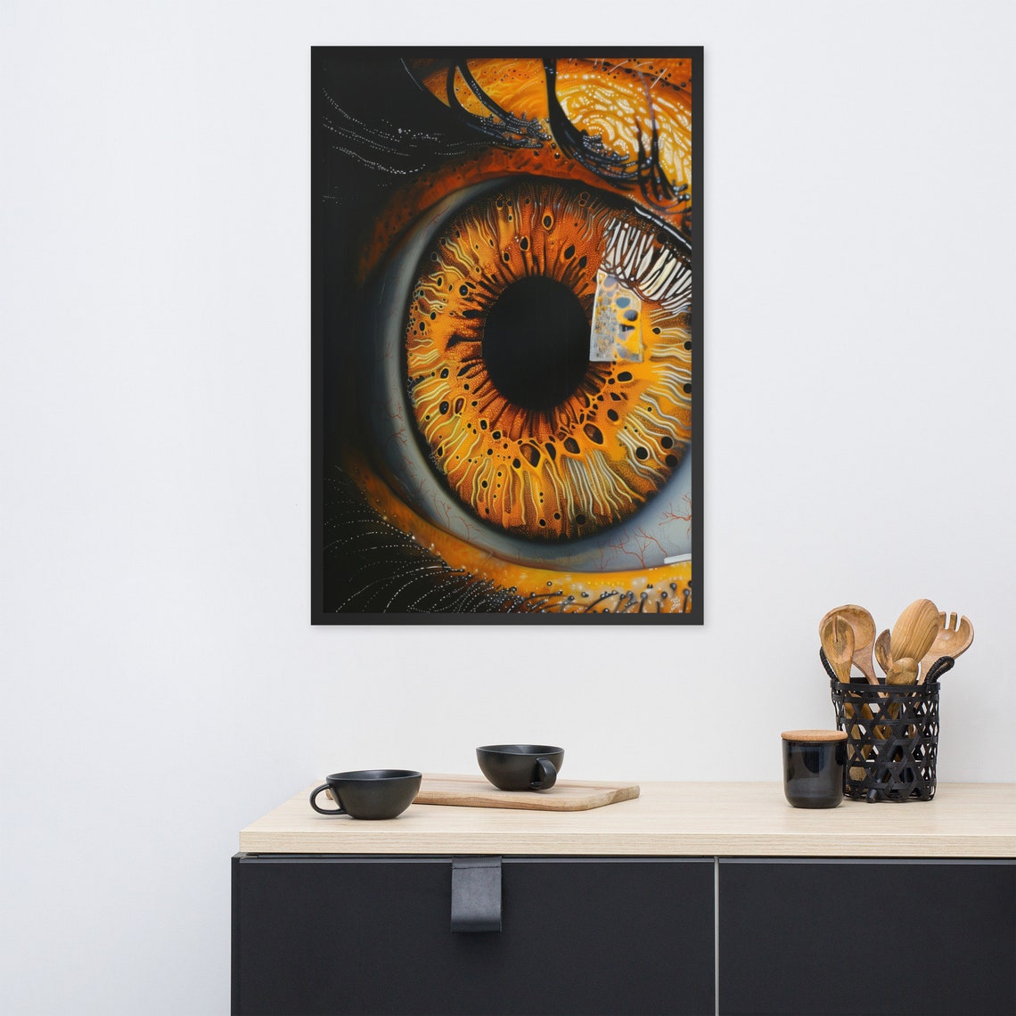 Golden Eye 53 Instant Digital Download Eyeball Gold Honey Modern Gift ...