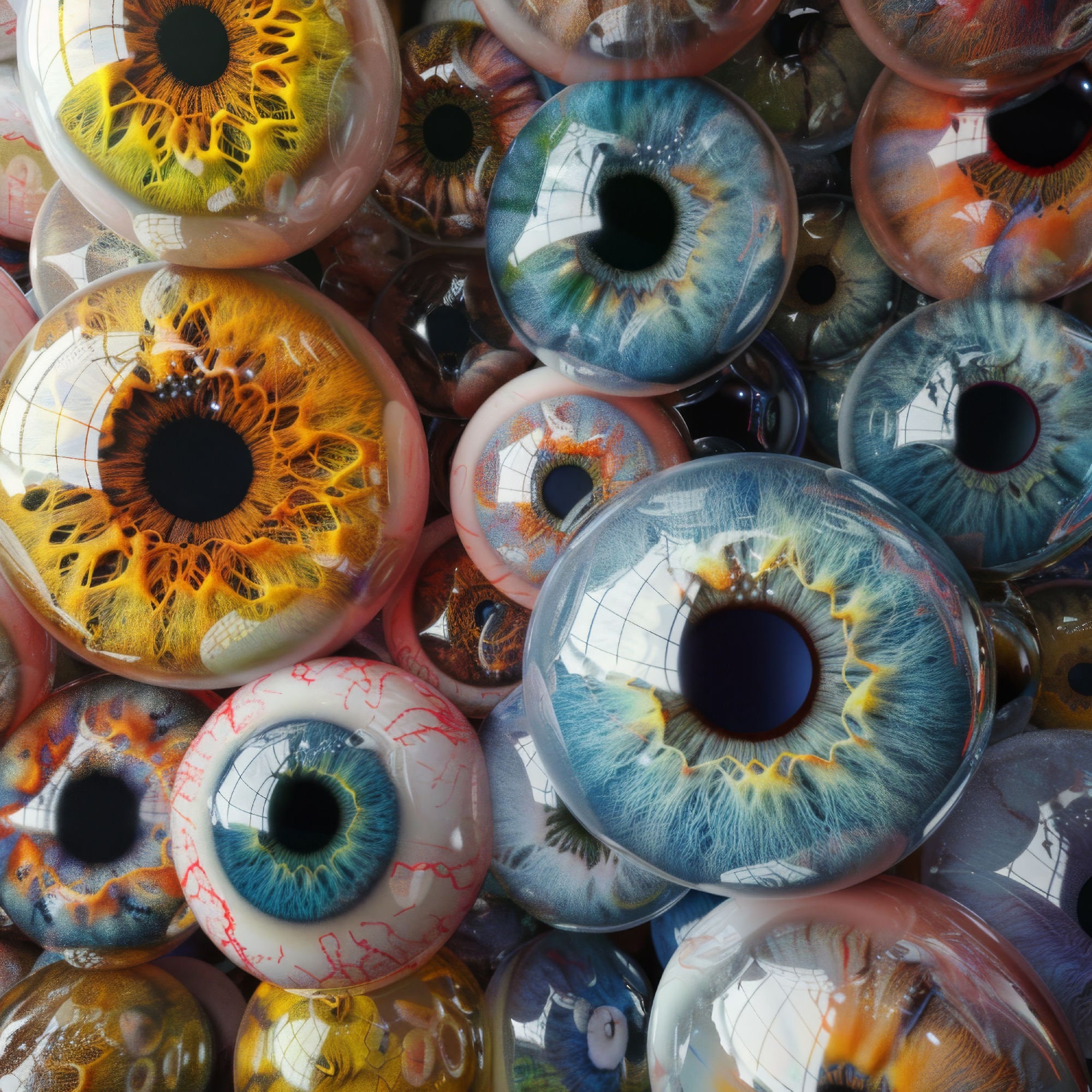 Assorted Eyeball Art 34 - Printable Wall Art - Instant Digital Download ...