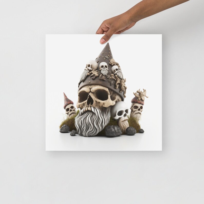 Skulls & Gnomes Art Print 10 Gnome Art Instant Digital - Etsy