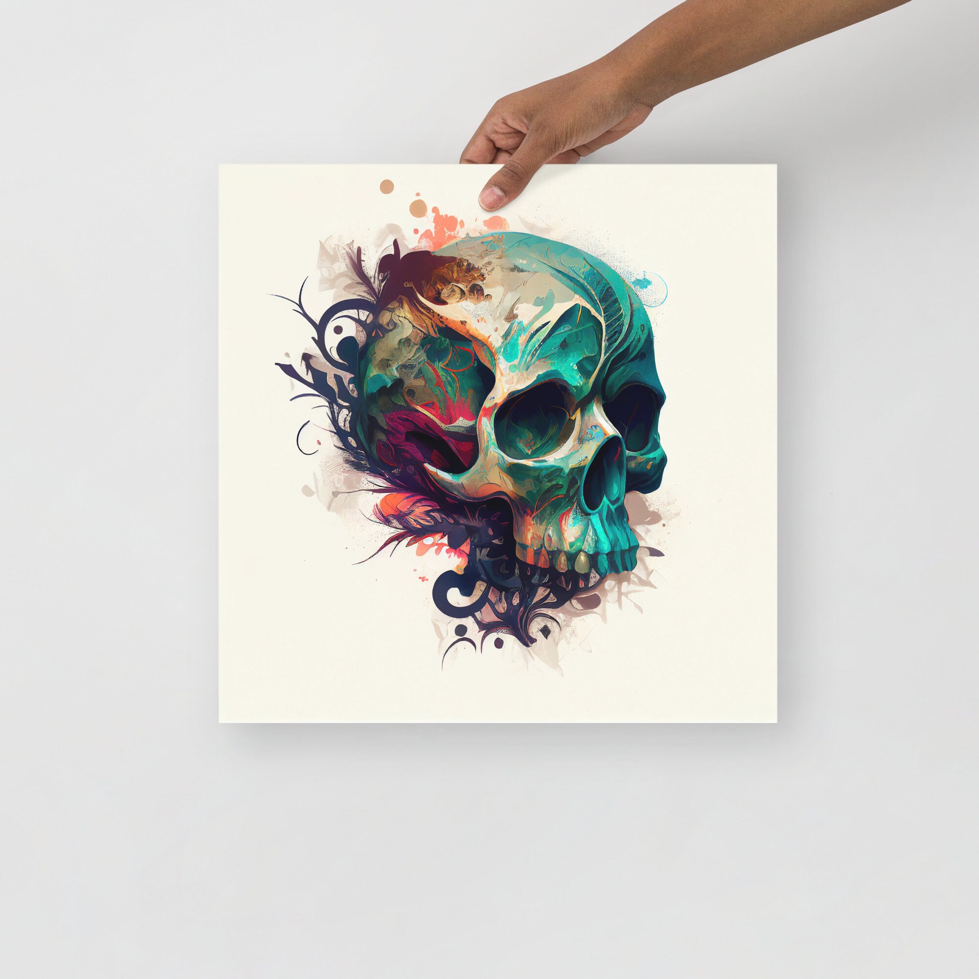 Skulls & Colors Art Print 1 Abstract Art Instant Digital Download ...