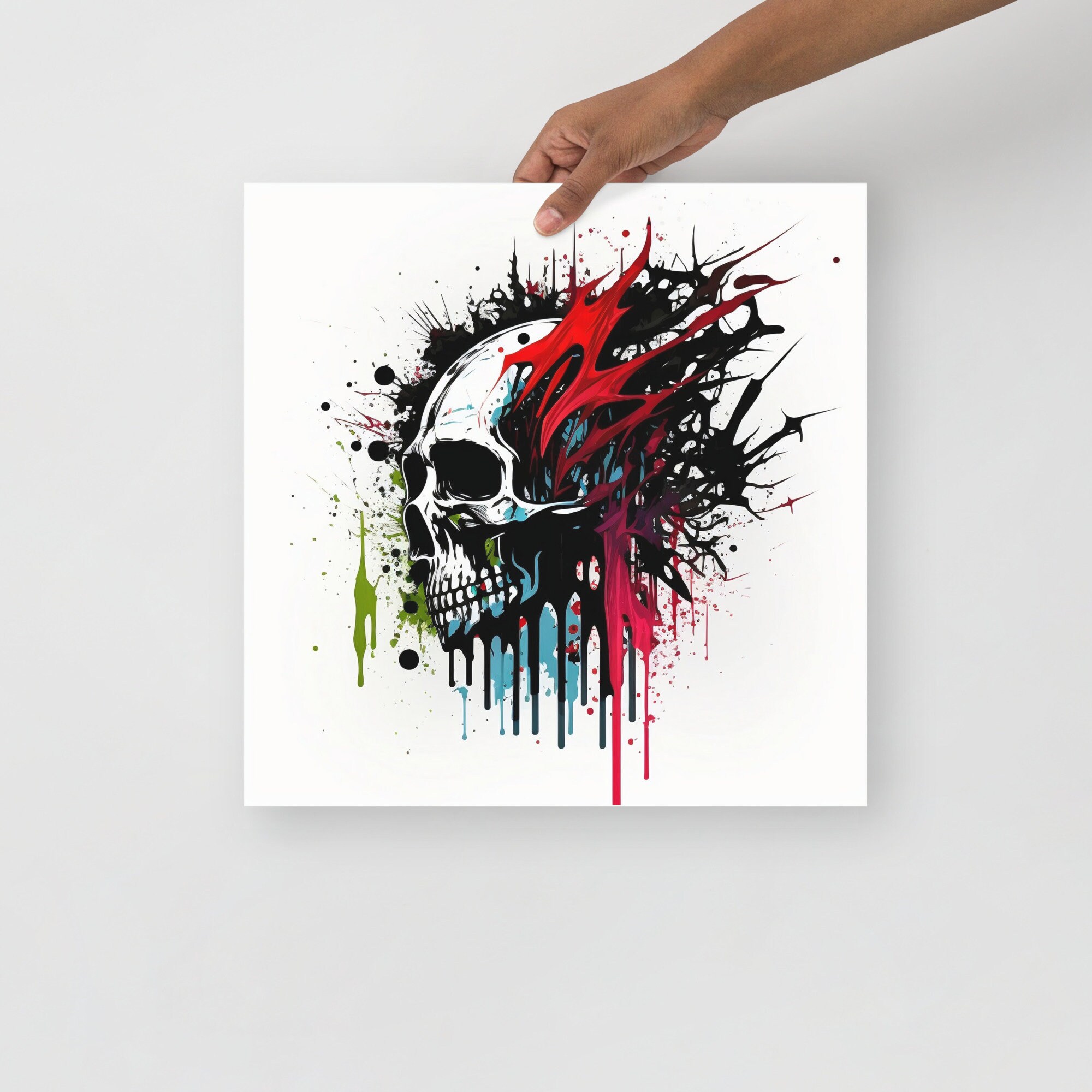 Skulls & Colors Art Print 29 Pop Art Instant Digital Download Colors ...