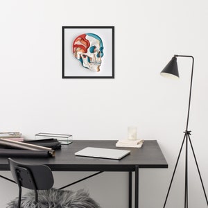 Paper Skull Art 25 - Modern Art - Instant Digital Download - Colors ...