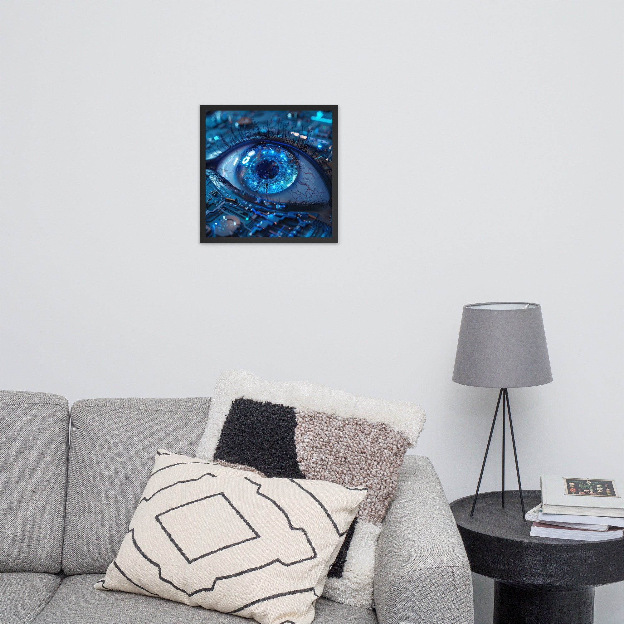 Blue Digital Eye Art 41 - Printable Wall Art - Instant Digital Download ...