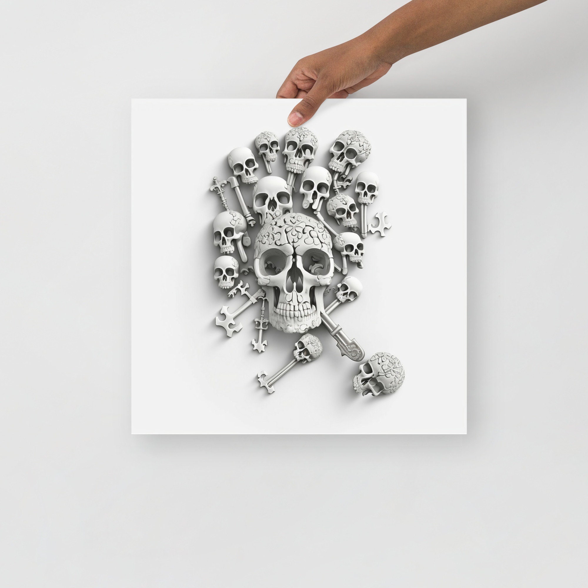 Skulls & Keys Art Print 8 Keys and Locks Instant Digital Download Key ...