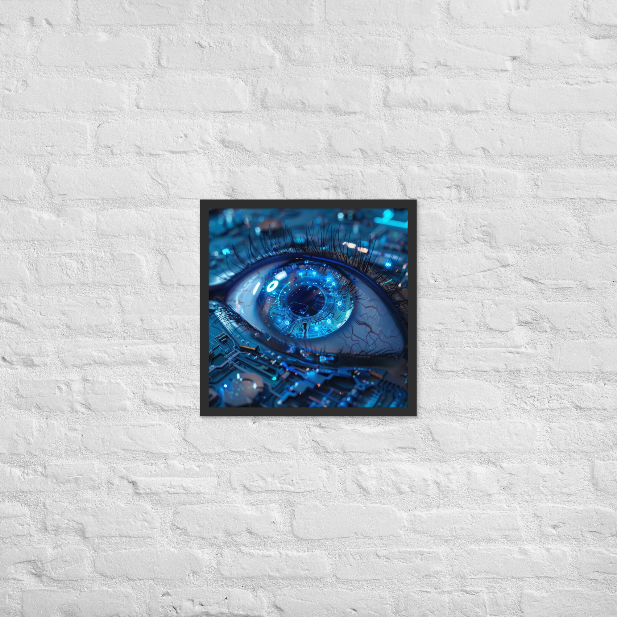 Blue Digital Eye Art 41 - Printable Wall Art - Instant Digital Download ...