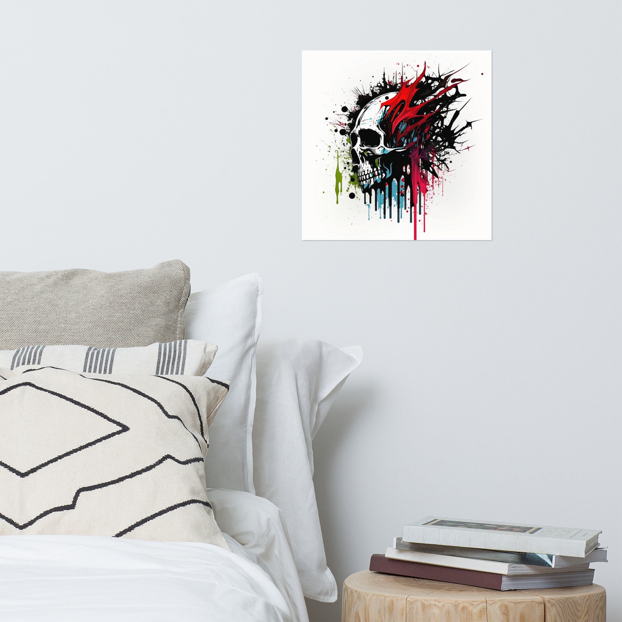 Skulls & Colors Art Print 29 Pop Art Instant Digital Download Colors ...