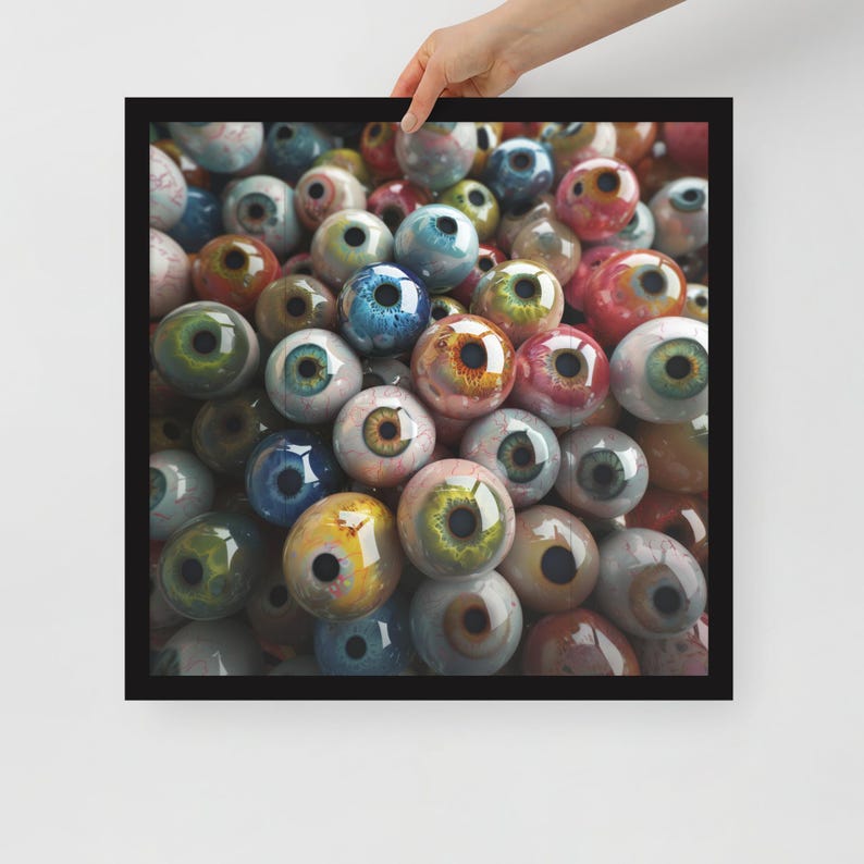 Eyeball Art Print – Colorful Eye Collection, Modern Home Decor (digital ...
